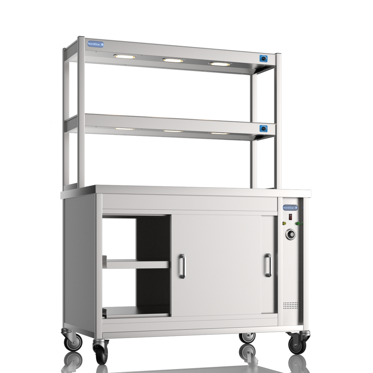 Nordstar Pass Through Hot Cupboard With Double Tier Gantry Chef Pass 1 ...