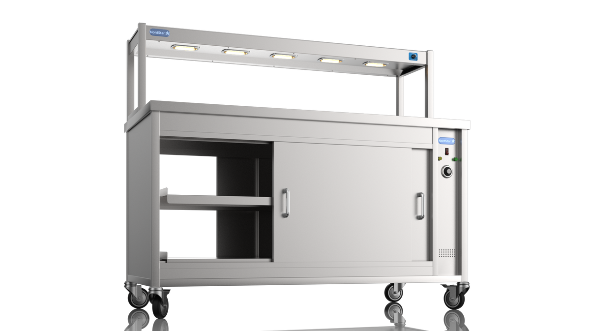 Nordstar Pass Through Hot Cupboard With Single Tier Gantry Chef Pass 1 ...