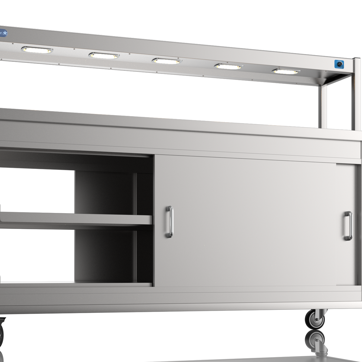 Nordstar Pass Through Hot Cupboard With Triple Tier Gantry Chef Pass 1 ...