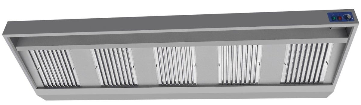 Combisteel 900mm Deep Extraction Hood 3000mm Wide With Motor, Filters ...