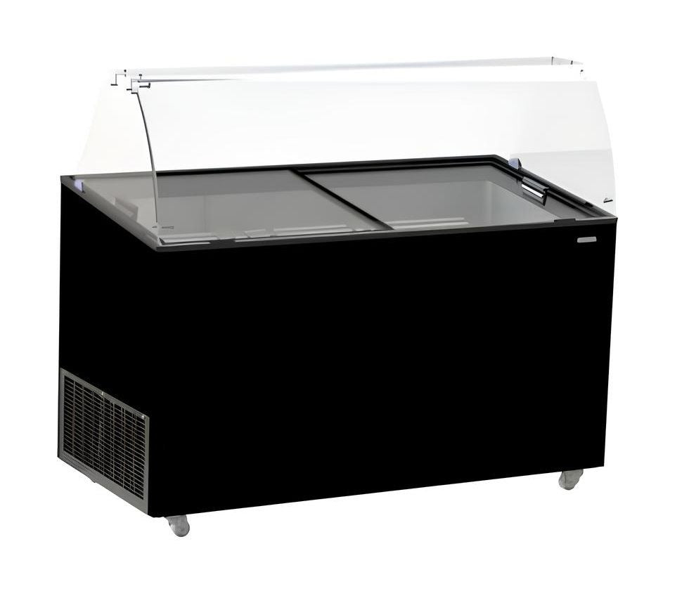 Combisteel Tenerife Ice Cream Counter Display Freezer 10 x 5 Litre Bla ...