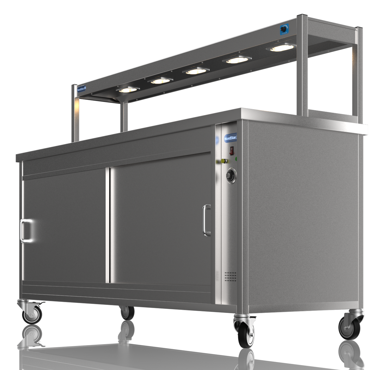 Nordstar Hot Cupboard With Heated Single Tier Gantry Chef Pass 1800mm ...