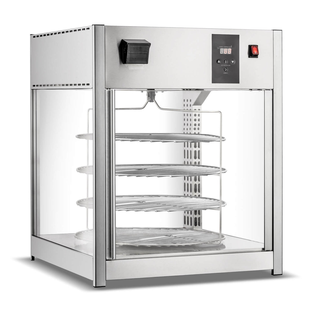 Empire Heated Pizza Warmer Display Case 4 x 18 Inch 158 Litre - EMP-15 ...