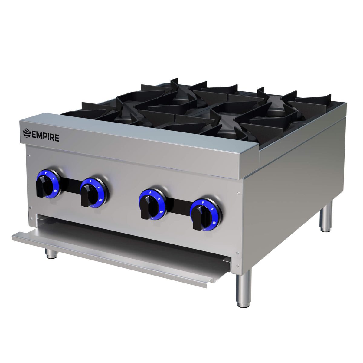 Empire 4-Burner Commercial Gas Boiling Hob – Countertop Cooker Natural ...