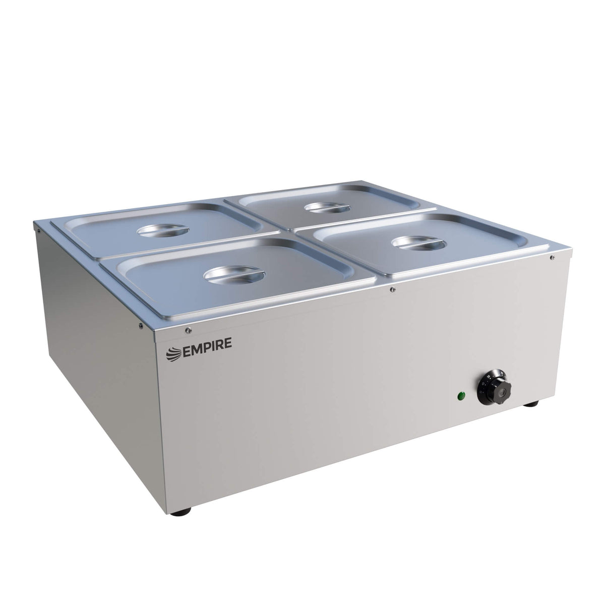 Empire Electric Wet Well Bain Marie 4 x 1/2 GN Pans & Lids - EMP-4PBM ...