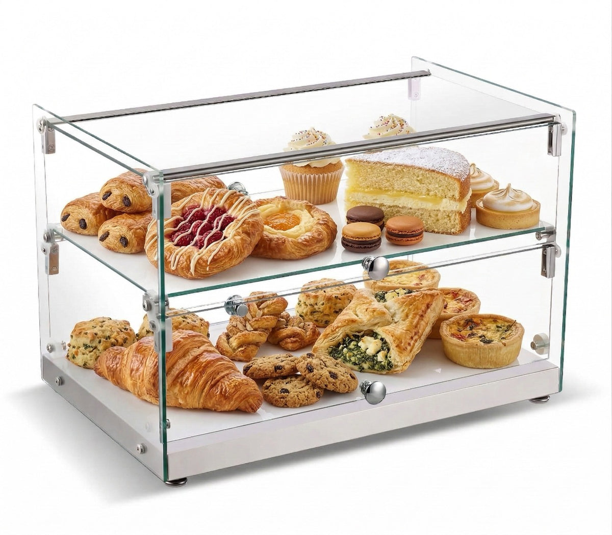 Empire Flat Glass Countertop Display Case – Ambient Commercial Showcas ...