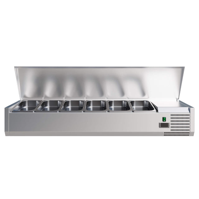 Empire Refrigerated Counter Top Servery Prep Unit 3 x 1/3 & 1 x 1/2 GN ...
