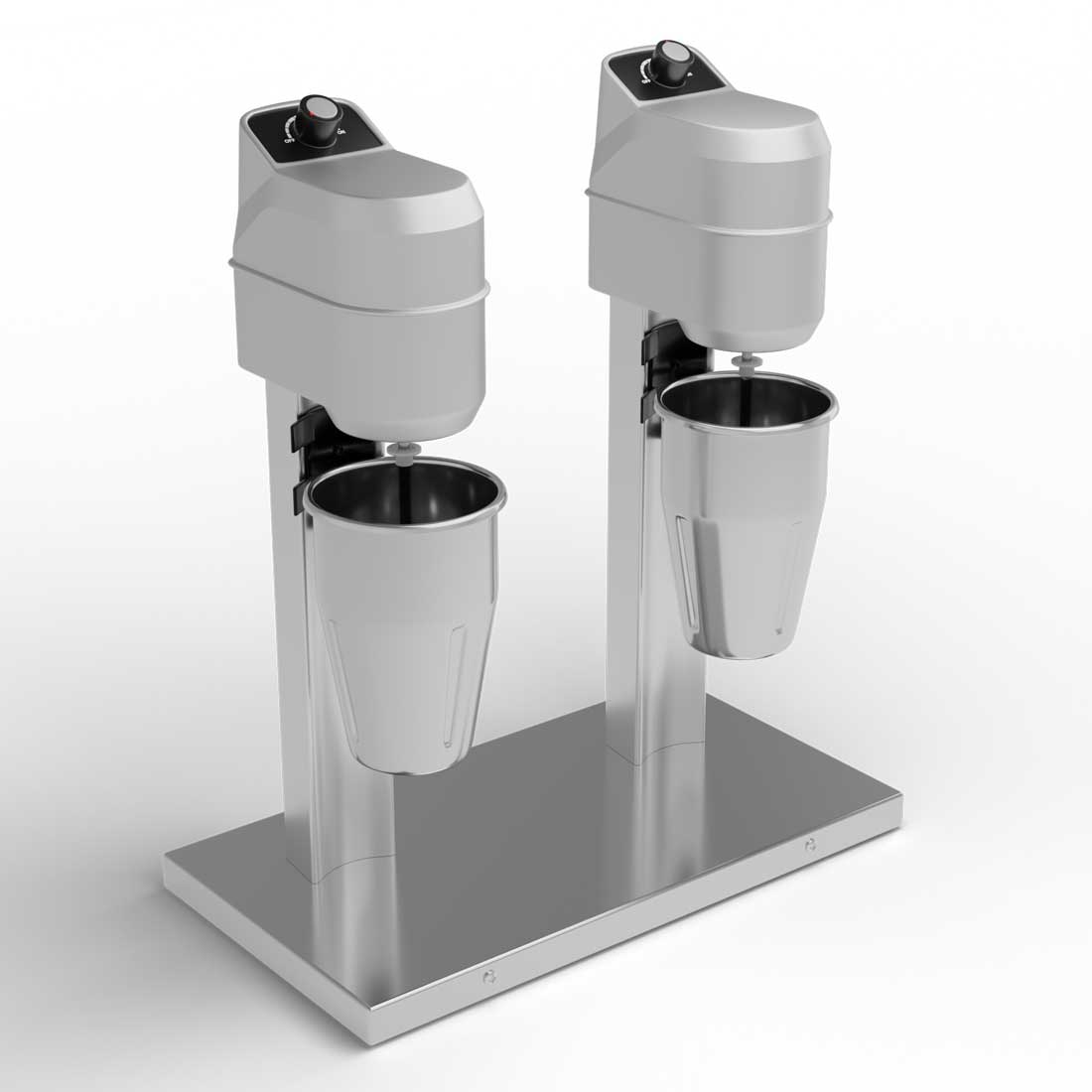 Empire Twin Head Milkshake Maker Bar Mixer Machine and Cups - EMP-DMSM ...