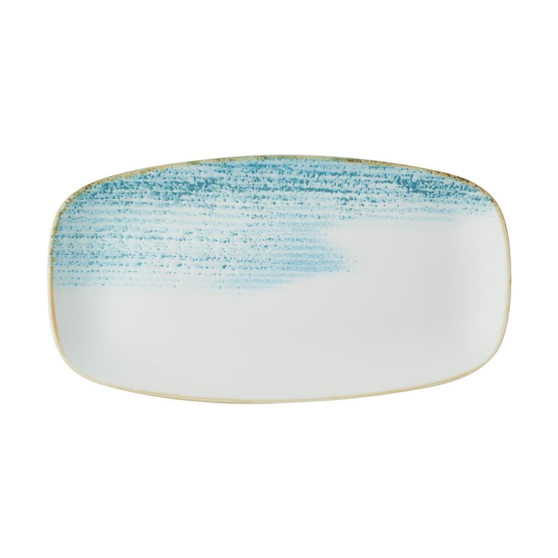 Churchill Homespun Accents Aquamarine Oblong Plates 296X152mm (Pack of ...
