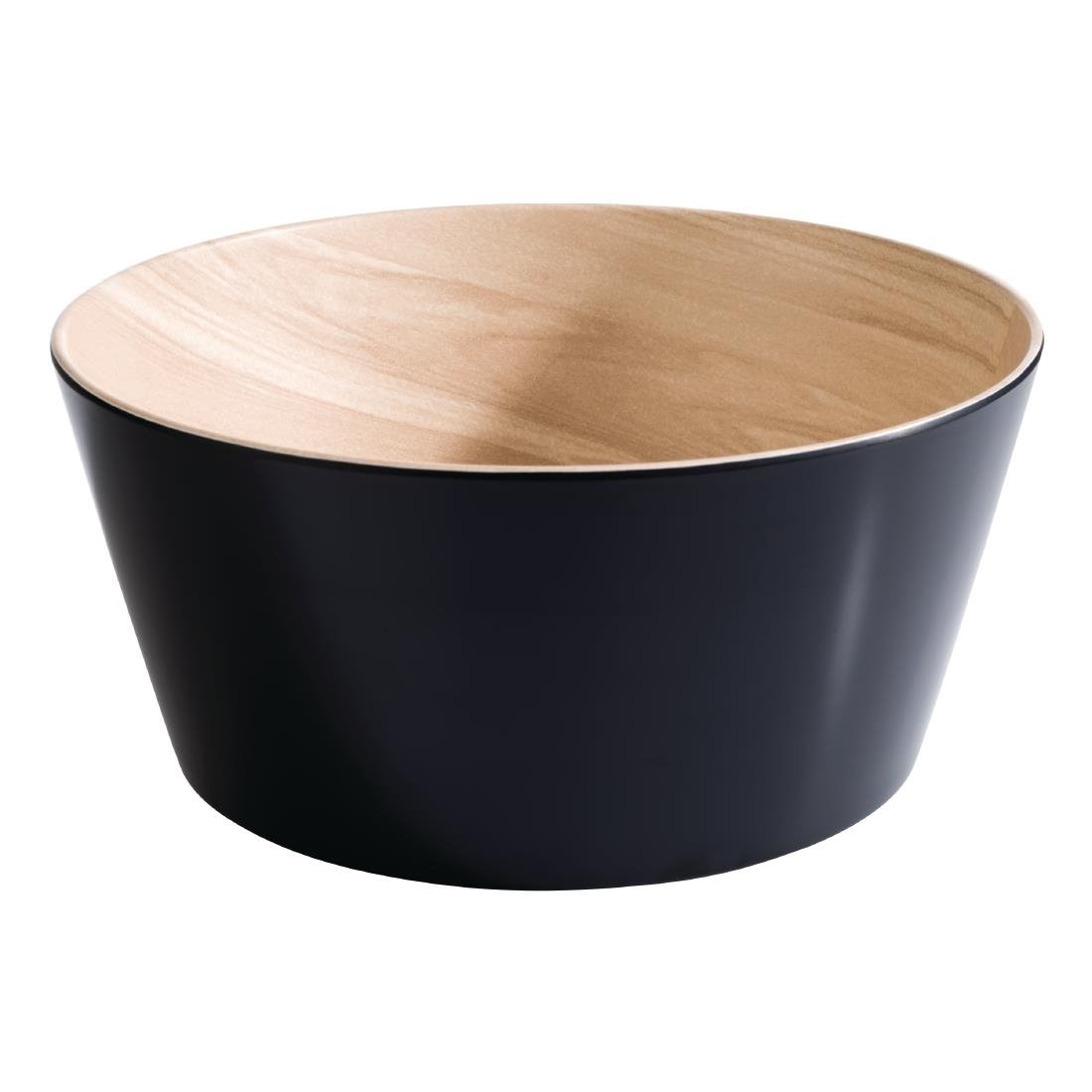 APS Frida Bowl Wood & Black 150(Ø)mm 450ml - FB823 – Empire Supplies