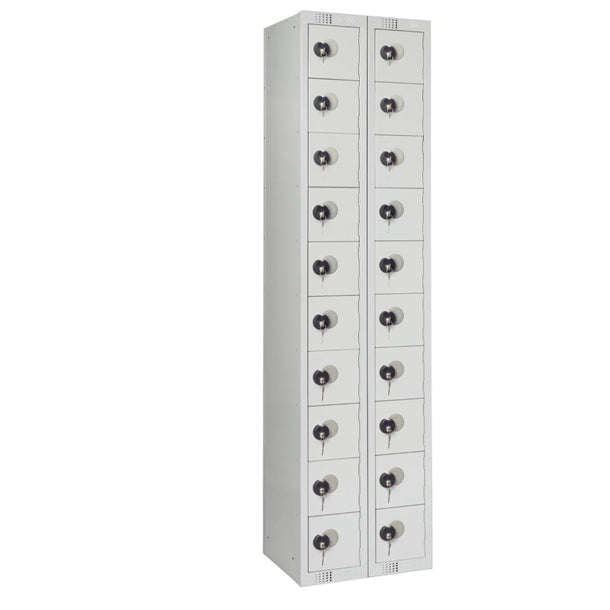 Twenty Door Personal Effects Locker Grey Coin Lock - HR544 – Empire ...