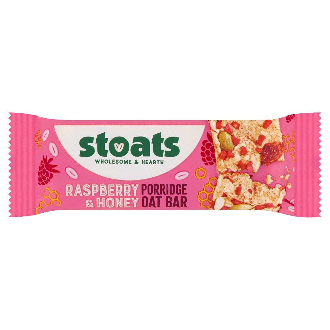 Stoats Raspberry & Honey Oat Bars 42g (Pack of 24) - HS855 – Empire ...