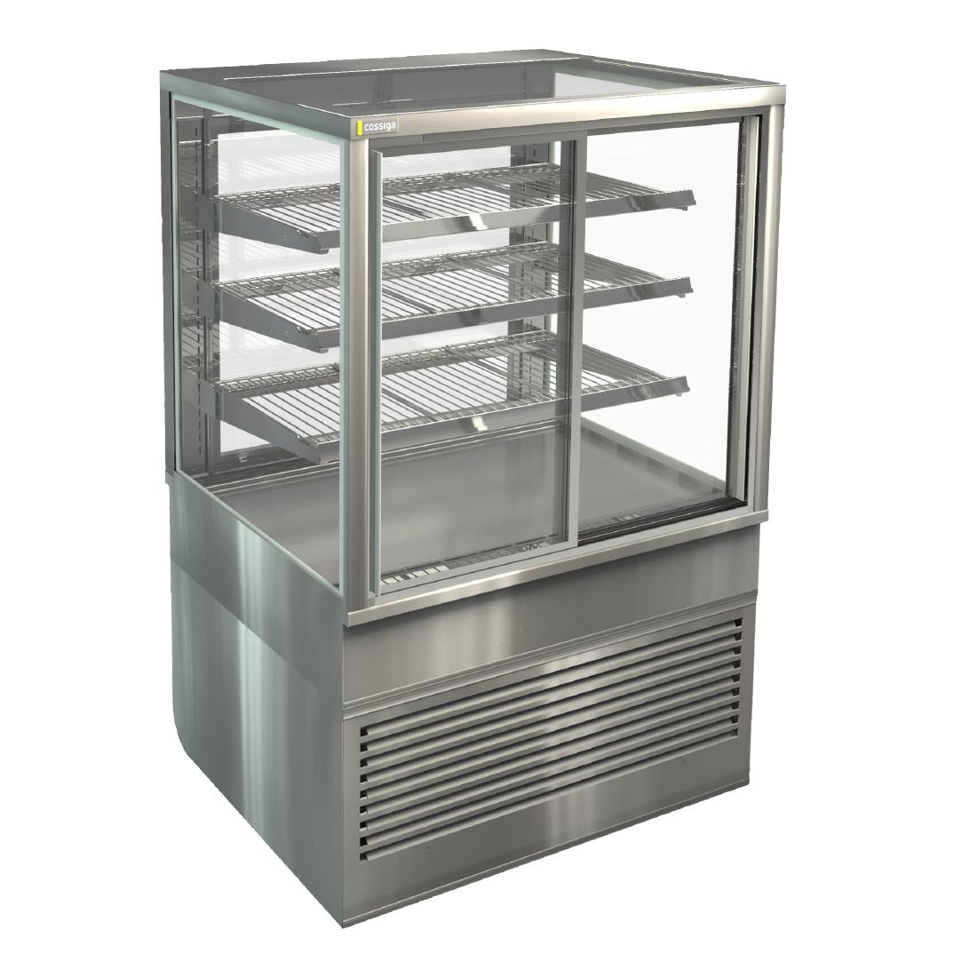 Cossiga Tower BTG Freestanding Multideck Display Fridge w/Sliding Fron ...