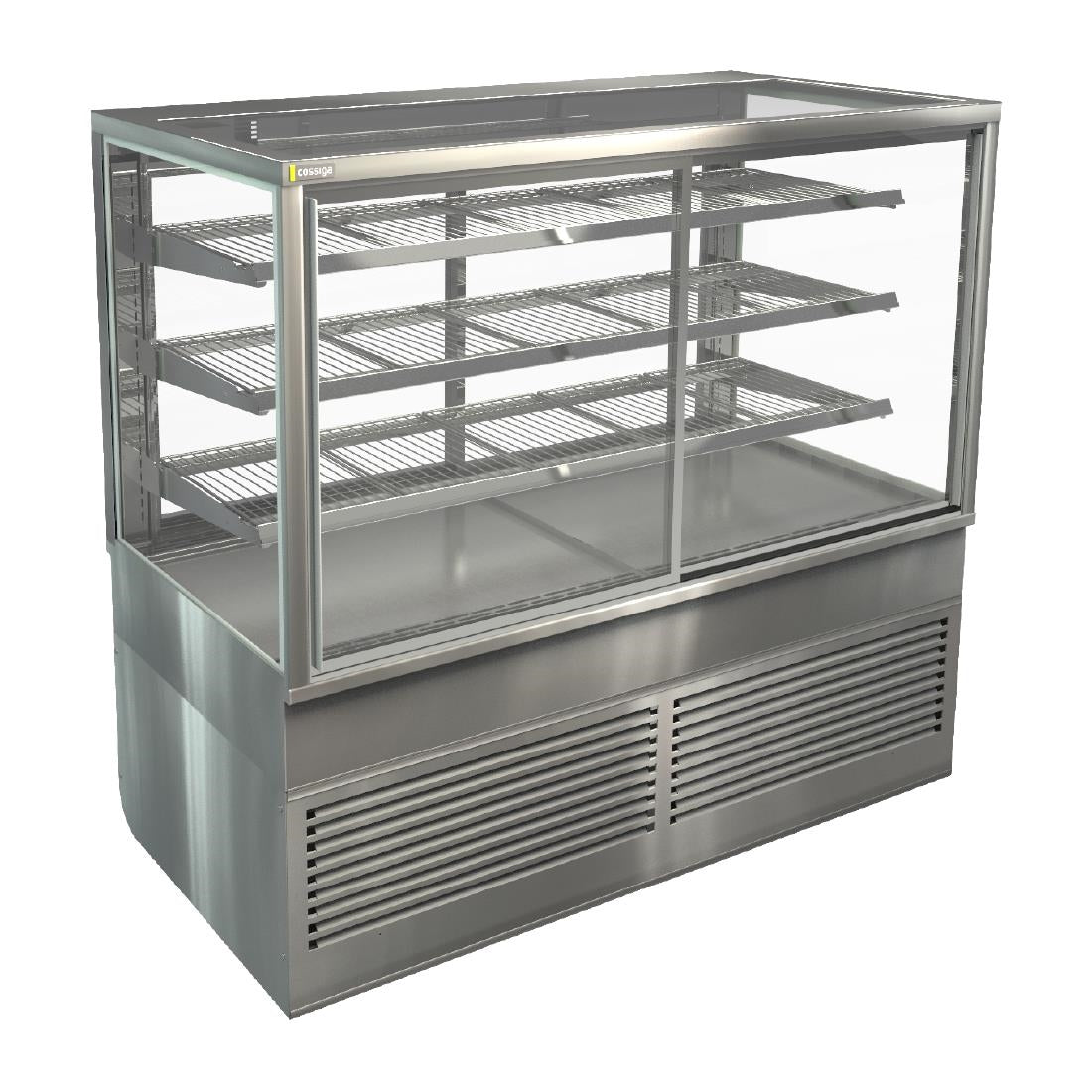 Cossiga Tower BTG Freestanding Multideck Display Fridge w/Sliding Fron ...