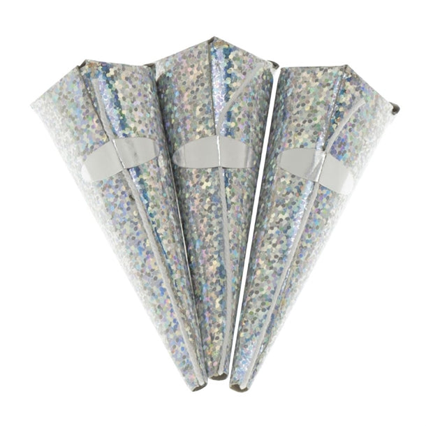 Swantex Silver Holographic Cone Party Poppers (Pack of 50) - HY186 ...