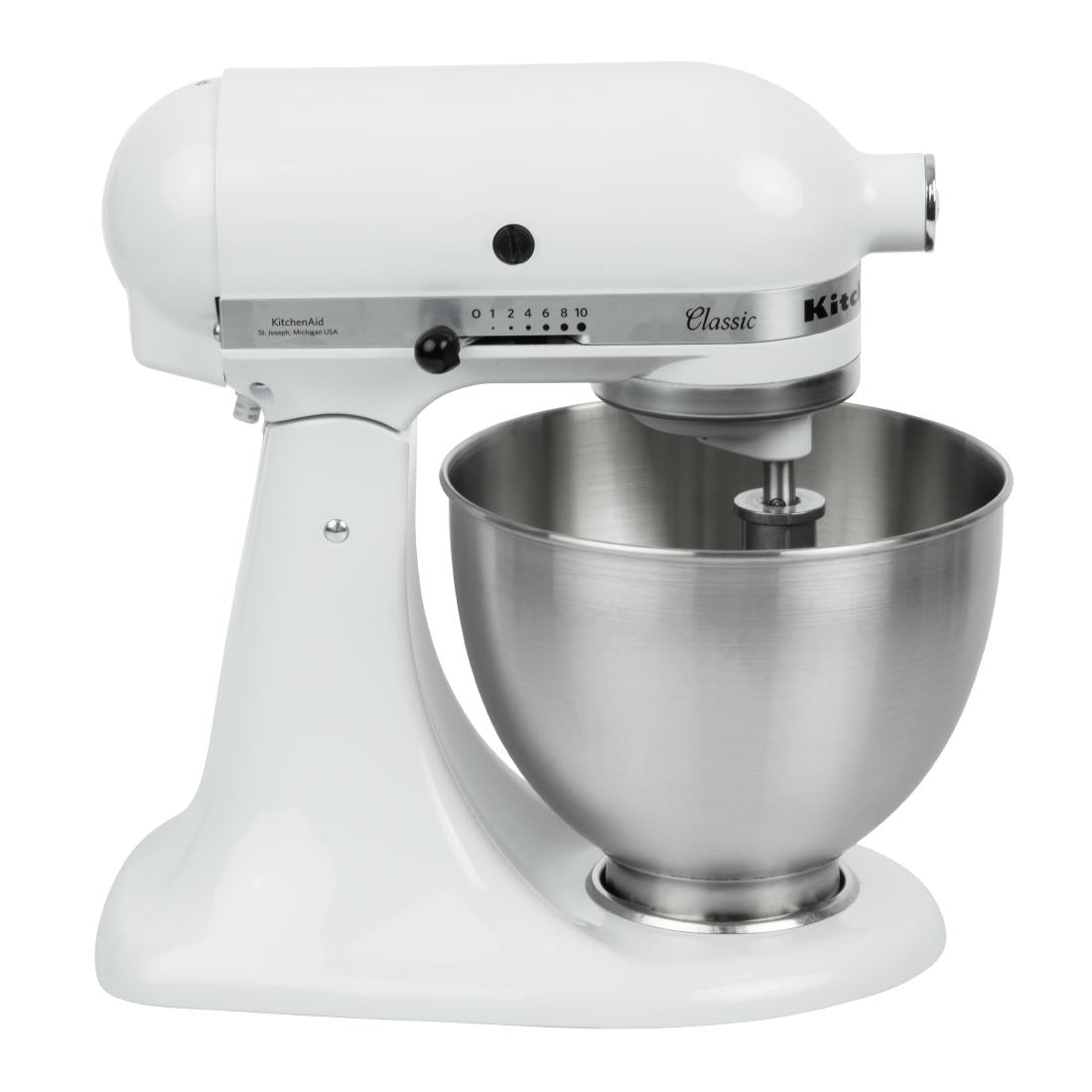 KitchenAid K45 Classic Tilt-Head Stand Mixer 4.3Ltr White 5K45SSBWH ...