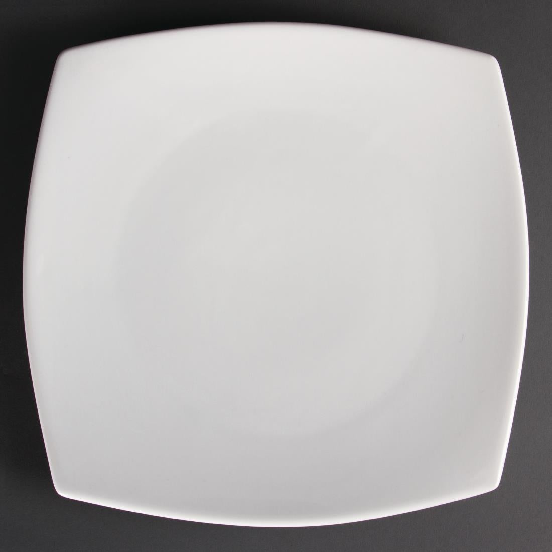 Olympia Whiteware Rounded Square Plates 305mm Pack of 6 U172