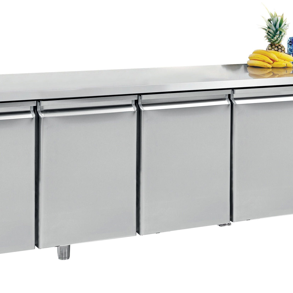 Combisteel 4 Four Door Stainless Steel Counter Fridge 632Ltr - 7489.55 ...