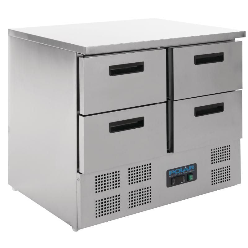 Polar 4 Drawer Compact Counter Fridge 240 Ltr - U638 – Empire Supplies