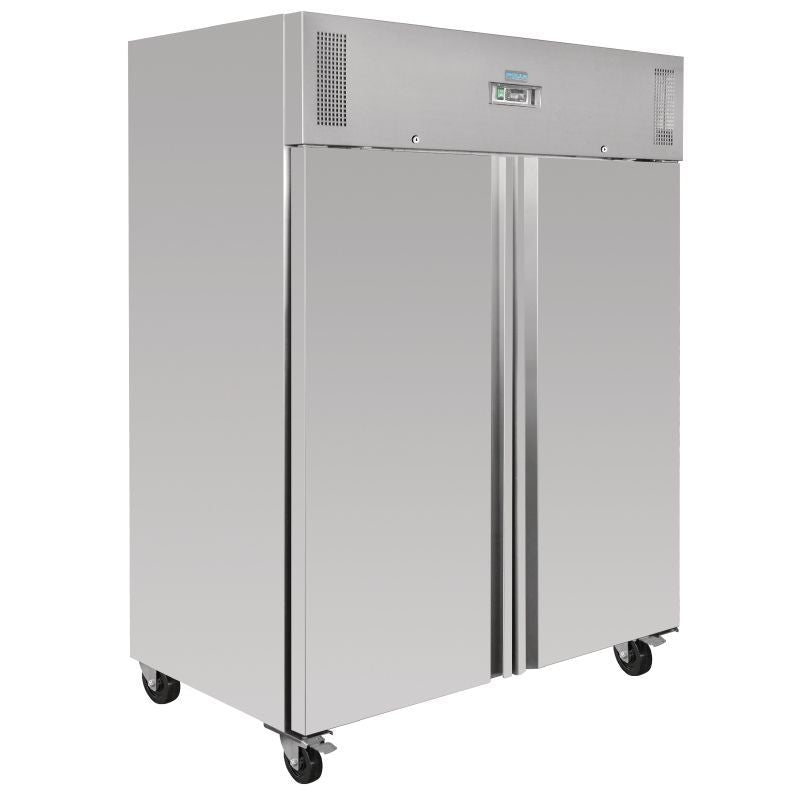 Polar Heavy Duty Double Door Fridge Stainless Steel 1300Ltr - U634 ...