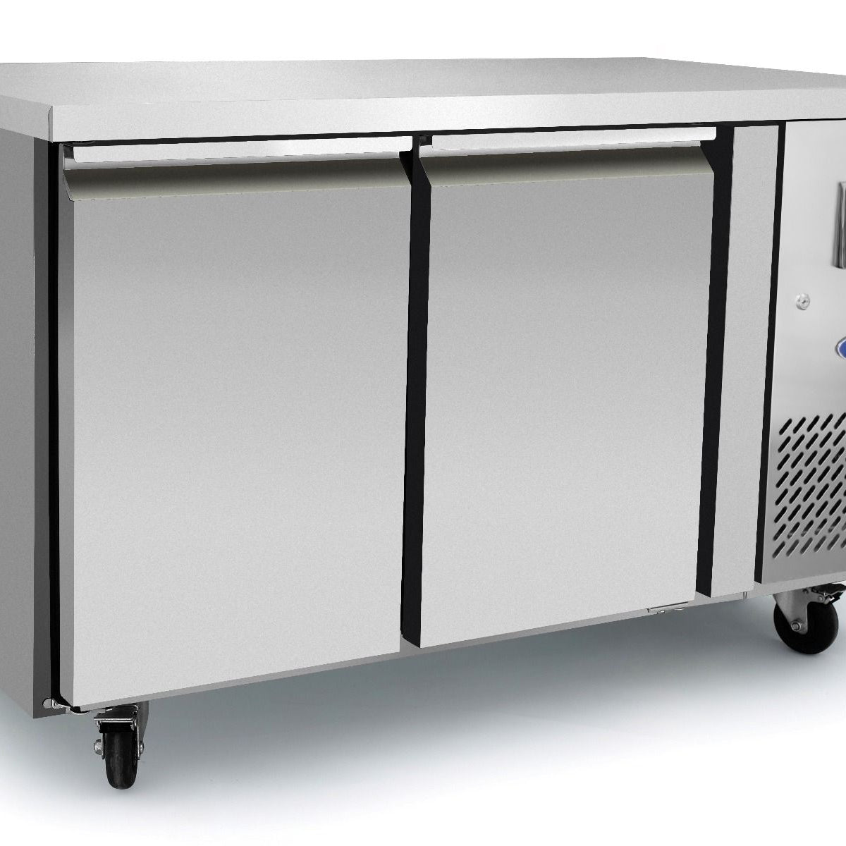 Atosa Stainless Steel Two Door Work Bench Counter Freezer with 100mm ...